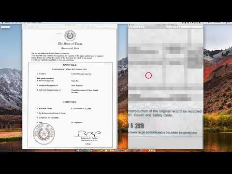 How to Apostille a Texas Birth Certificate