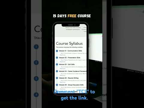 🔔💫 15-Day TCS Free Course (2025)- Get Certified.more updates check Description. #course #technical