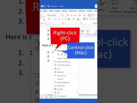 How to Continue Numbering between Lists in Microsoft Word #shorts
