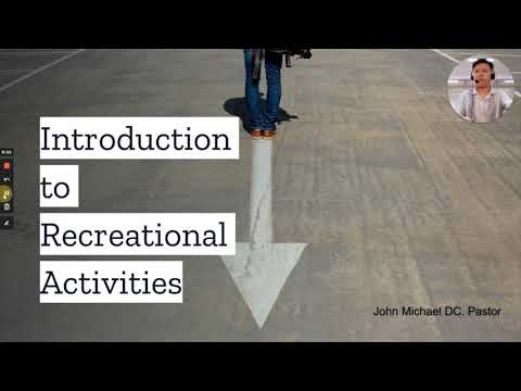 Prerecorded Video about Introduction to Recreational Activities
