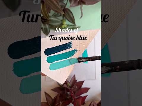 How to get turquoise blue colour by acrylics | acrylic colour mixing for Turquoise blue #turquoise