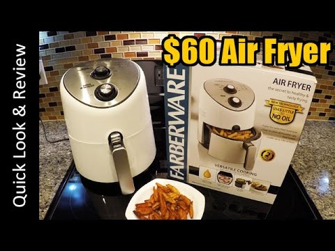 Farberware Air Fryer 2.5L/2LB: 1st look & Review (philips airfryer alternative)