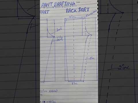 plazo pant drafting 😊