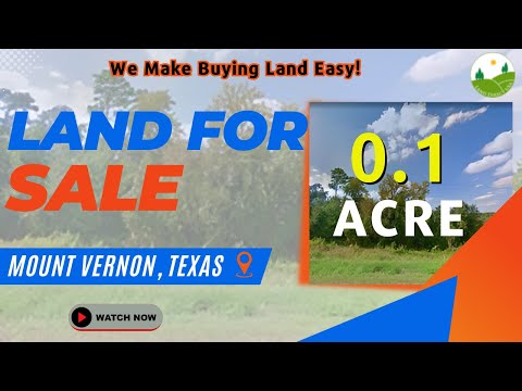 0.1  acre land for sale in Mount Vernon, Texas [11720]