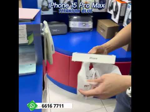 iPhone 15 pro max Blue Titanium in Qatar