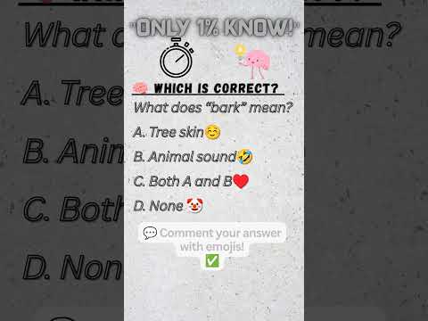 🤯 Most People Get This Wrong – Bark Means What?! #shorts #english #wisdompulse
