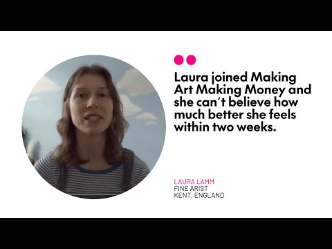 Laura joined Making Art Making Money and she can’t believe how much better she feels in 2 weeks.
