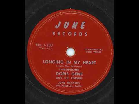 DORIS GENE & THE CINDERS, rare West Coast R&B vocal group 78