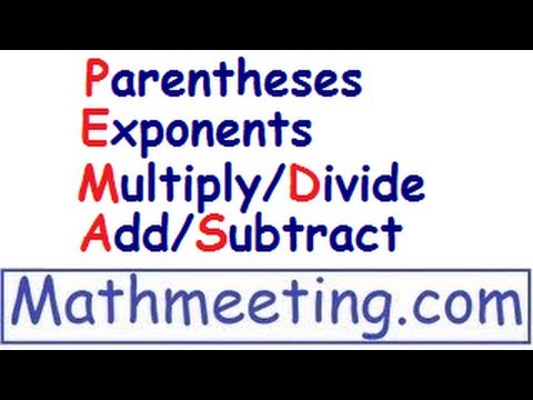 Order of operations