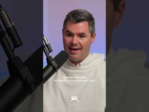 What does the Church believe that the priest is doing during the sacred liturgy?