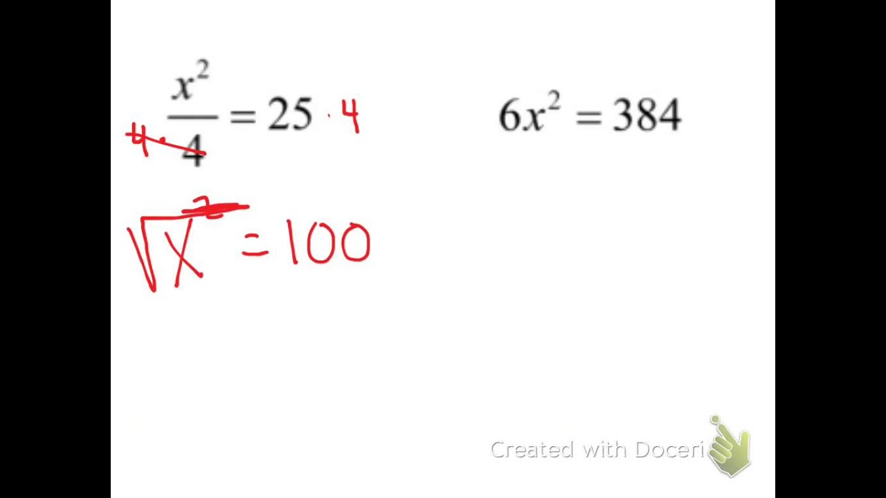 Solving Equations with Perfect Square and Cube Roots