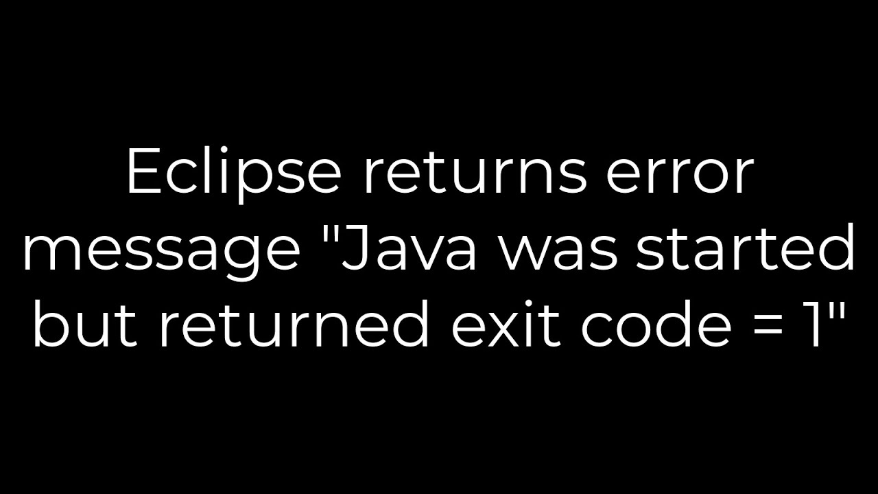 Java :Eclipse returns error message 