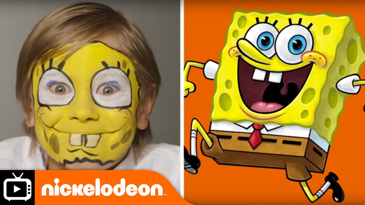 SpongeBob SquarePants | Halloween Face Painting | Nickelodeon UK