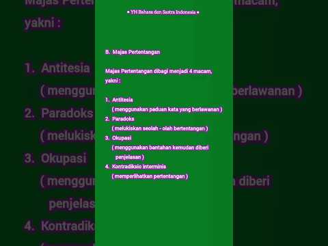 YH Bahasa dan Sastra Indonesia || Majas Pertentangan