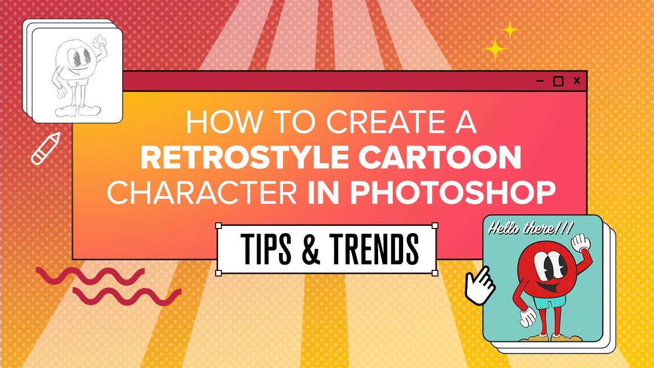 How to Create a Retro Style Cartoon/Comic Character