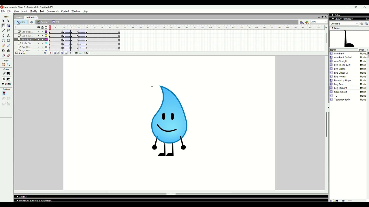 Bfdi animation(MACROMEDIA FLASH 8)