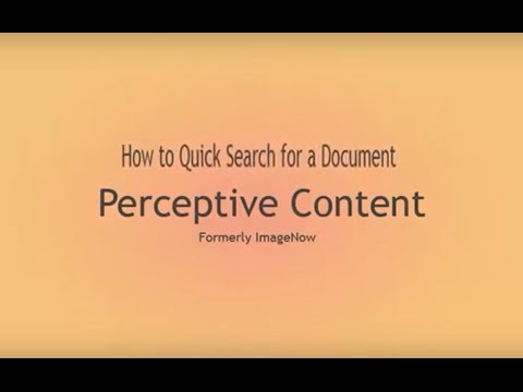 How to Quick Search for Documents
