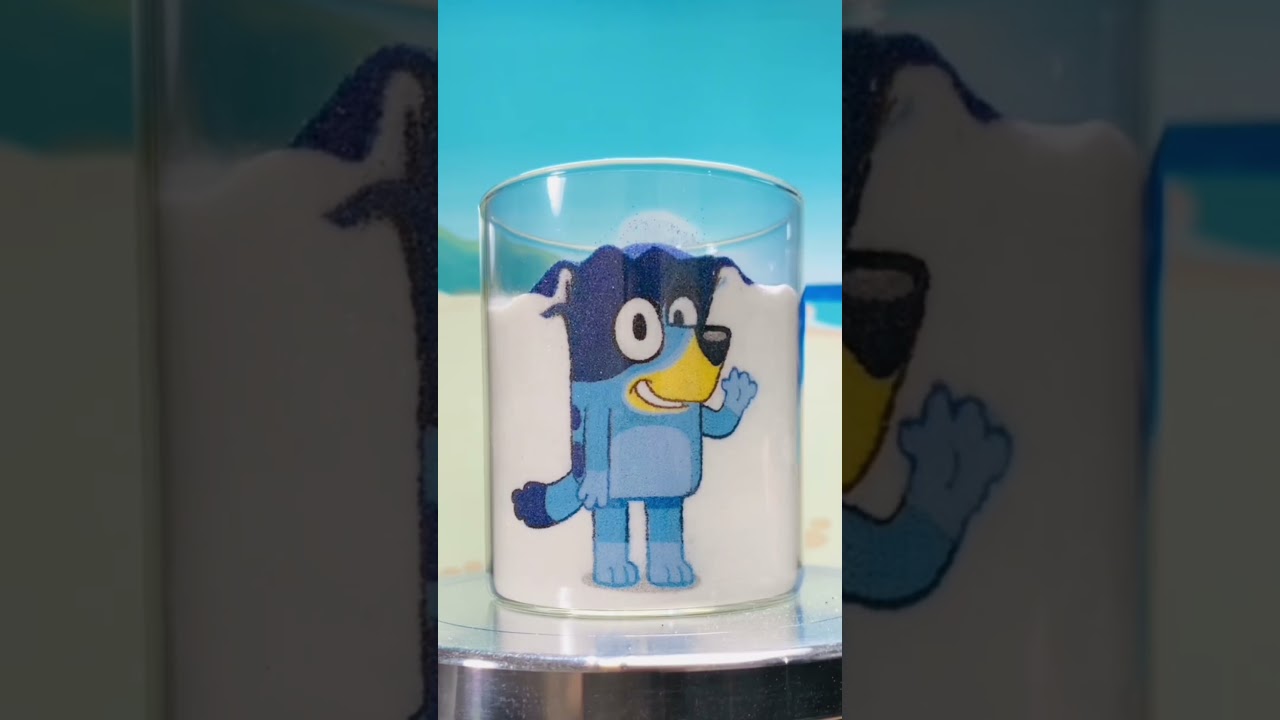 Bluey Sand Art 🏖️ | Bluey #ytshorts