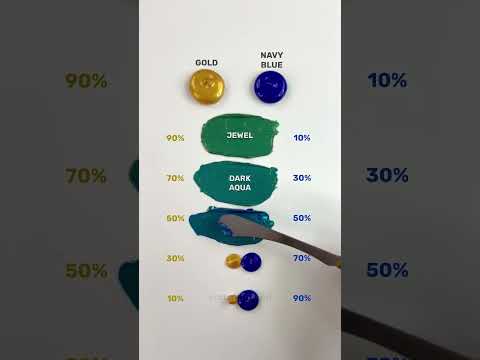 Gold vs Navy Blue Color