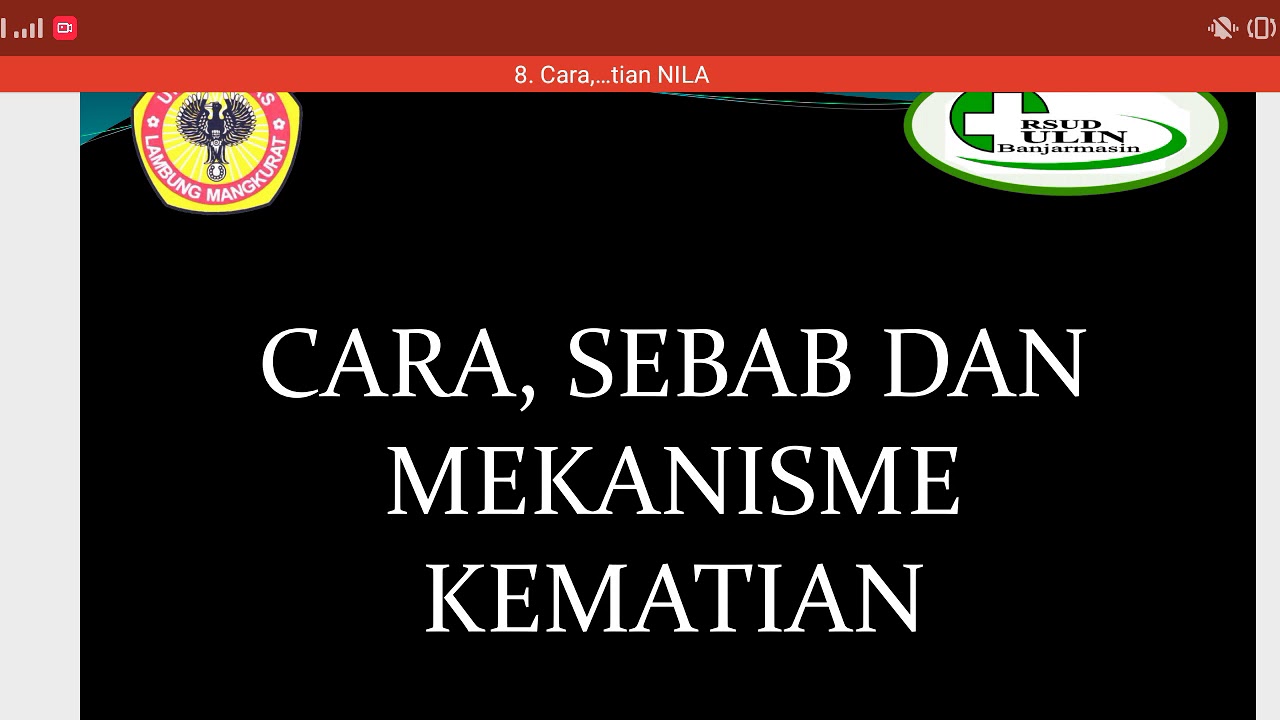 Kuliah Forensik : Cara, Sebab, dan Mekanisme Kematian