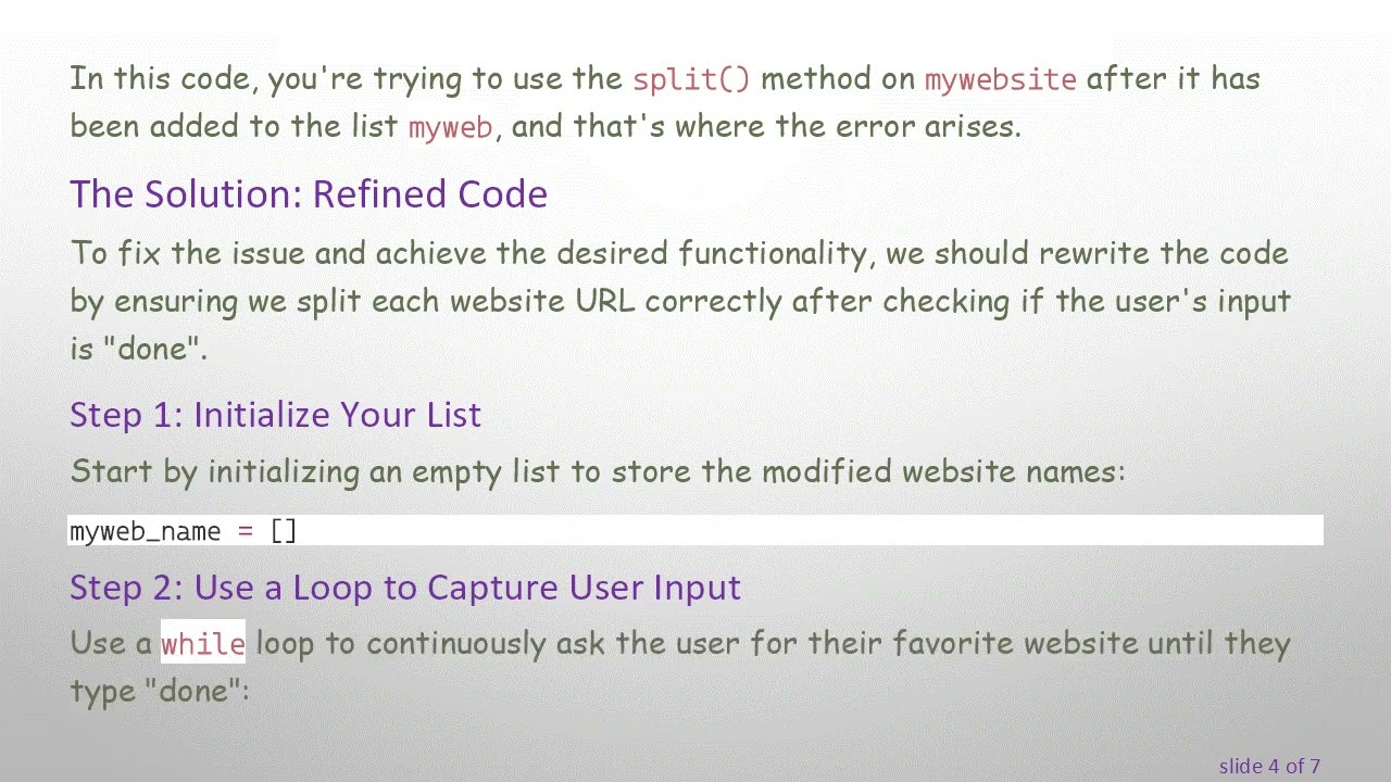 How to Fix the AttributeError: 'list' object has no attribute 'split' in Python