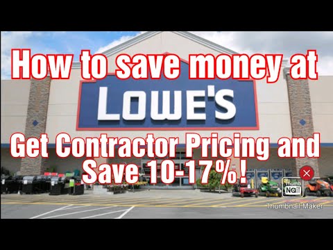 How to Save Money at Lowe's! How to get Contractor pricing and other ways to save on your rehabs!