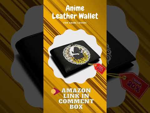 Anime Leather Wallet Gift Under 500 Rs.
