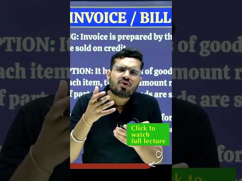 Invoice || Class 11 Accounts Ch- 7 Source Documents & Vouchers|| Meaning of Invoice