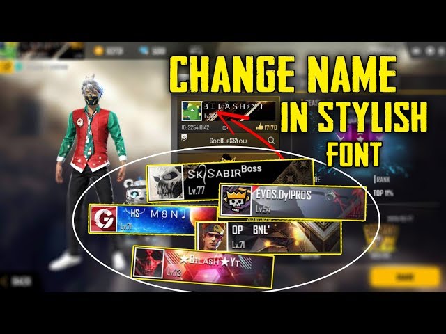 30 best Free Fire nicknames with stylish and cool fonts