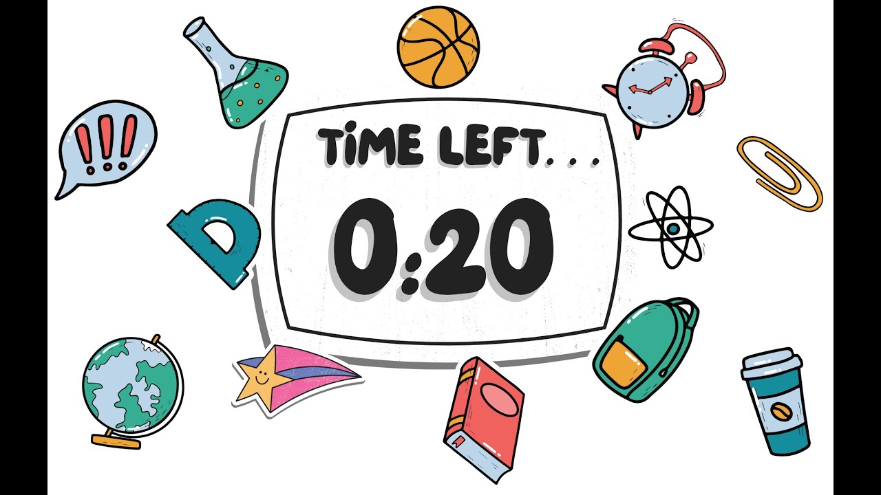 20 Second Countdown Timer | Classroom, Study & Focus Theme