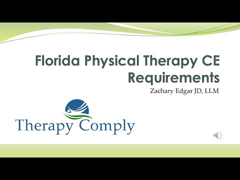 Florida Physical Therapy Continuing Education Requirements