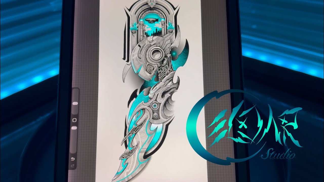 Designing a Cyberpunk/Steampunk Tattoo Sleeve 