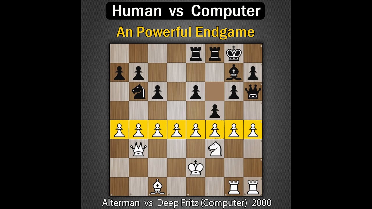 Human vs Computer | A powerful Endgam | Alterman vs Deep Fritz (Computer) 2000
