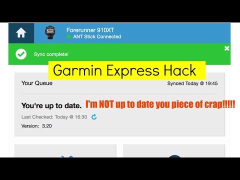Garmin Express Hack - Data Not Uploading? Try this...