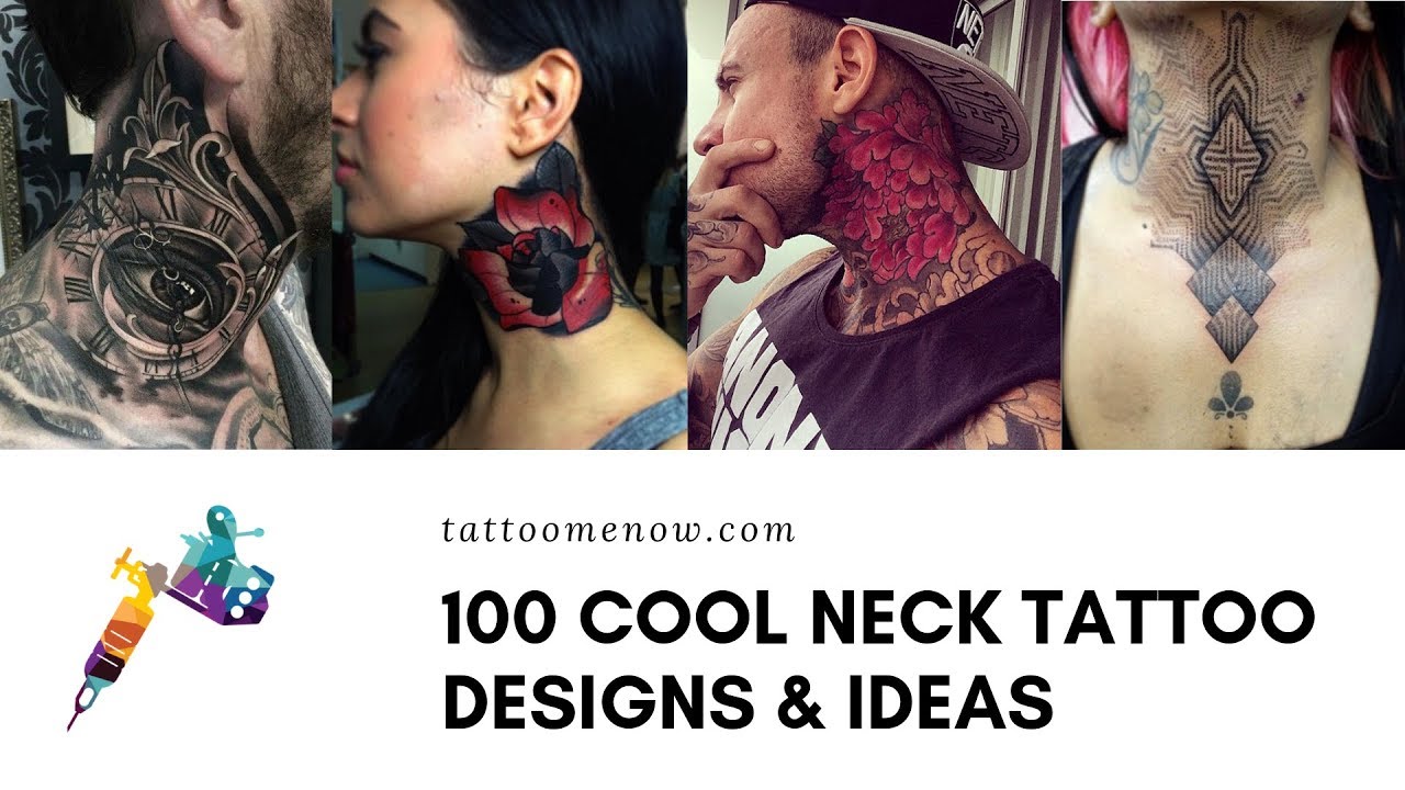 100 Cool Neck Tattoos Designs and Ideas 2019