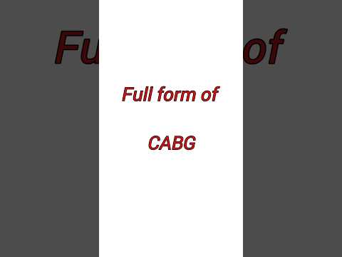 full form of CABG
