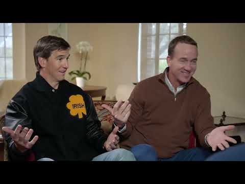 Peyton & Eli Manning Talk Notre Dame Football's Legacy with Marcus Freeman