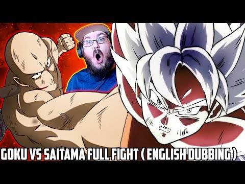 GOKU VS SAITAMA (FULL MOVIE ) l Fan Animation l One Punch Man Vs Dbz (English DUBBING) REACTION!!!