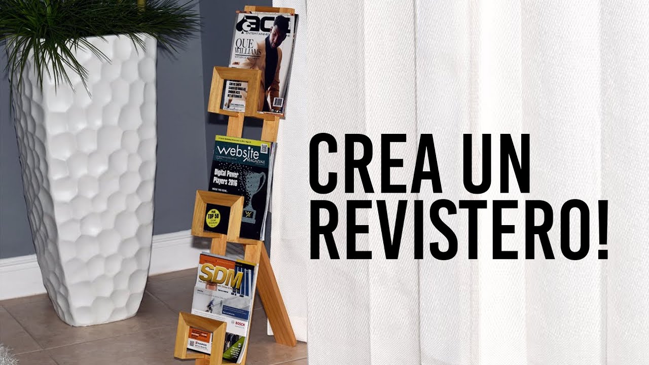 TUTORIAL: Cómo Hacer Un Revistero De Madera | DIY