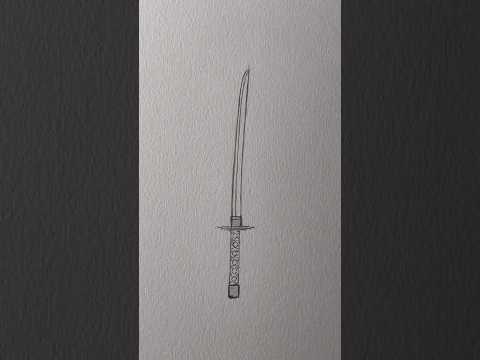 How to doodle: Japanese Sword (katana) || Jmarron