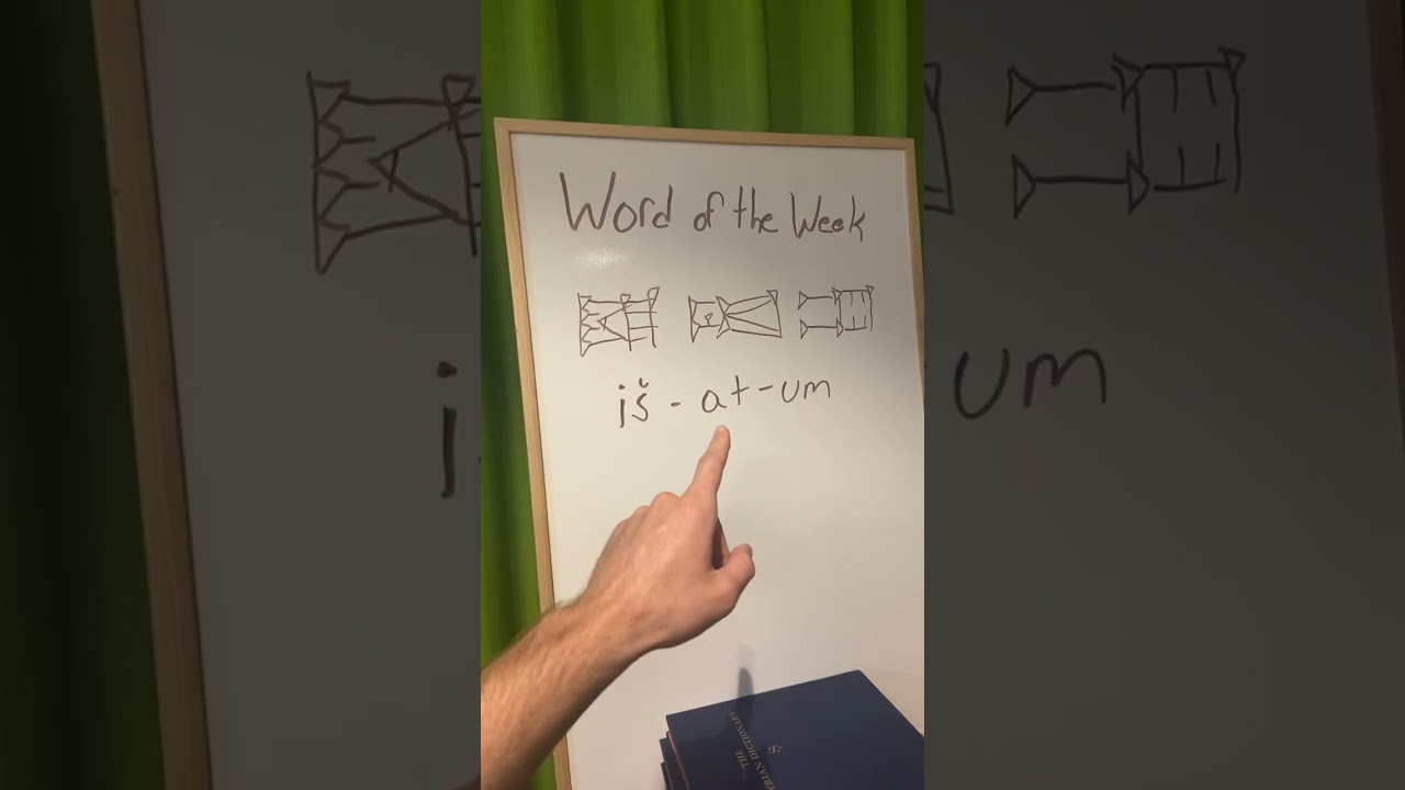 Learn Akkadian Word of the Week: Išātum = fire #ancienthistory #history #cuneiform #mesopotamia