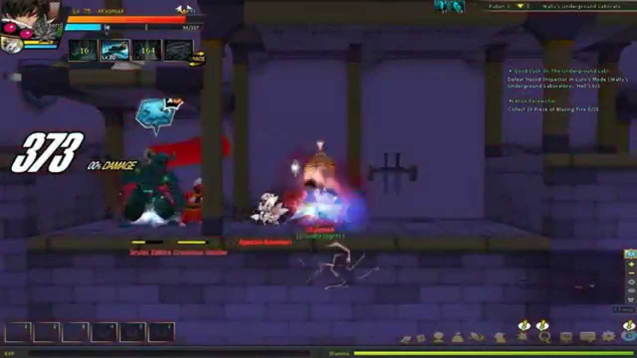 [ElswordNA] 2-x Wally Underground Laboratory Hell Blade Master Solo