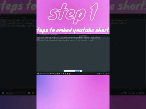 youtube shorts embed code #shorts #viral #html #youtubeshorts
