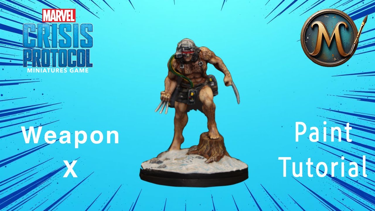How to paint Weapon X | Marvel Crisis Protocol painting tutorial