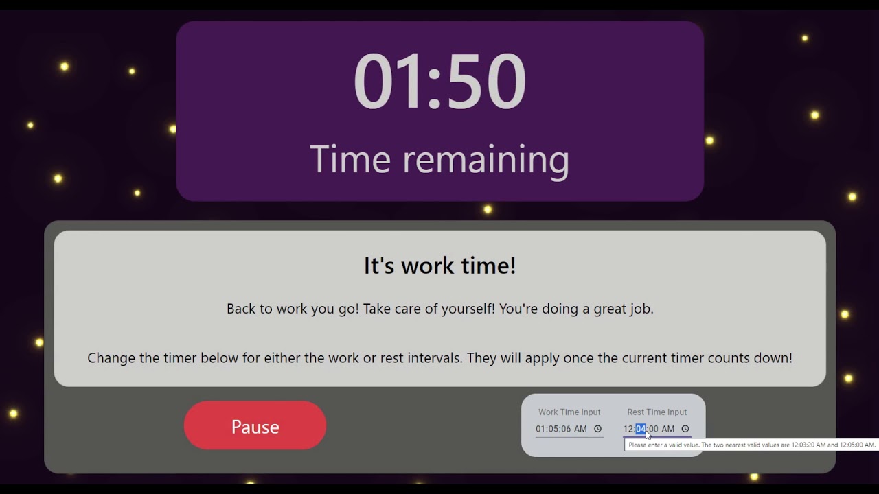 GitHub - chloe-glave/galaxy-brain: DubHacks 2020 - Manage your workday with timed chunks of work ...