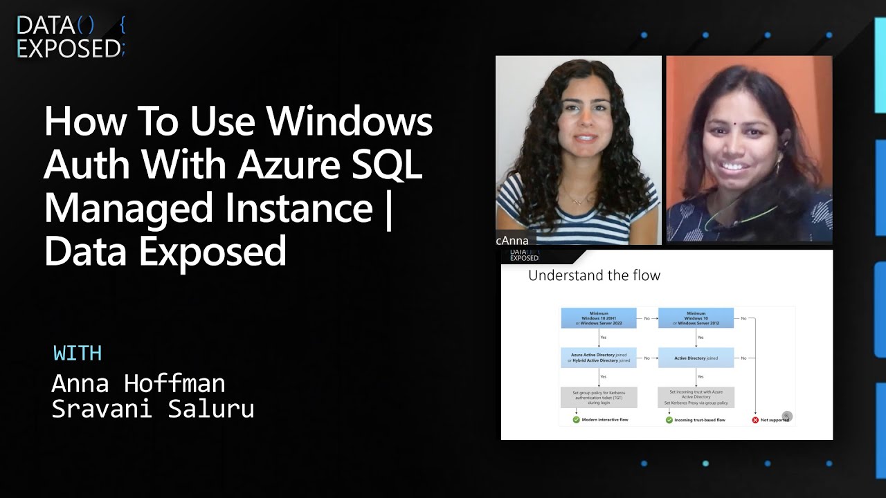 How to use Windows Auth with Azure SQL Managed Instance | Data Exposed