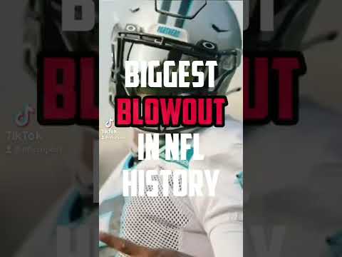 Biggest blowout in nfl history