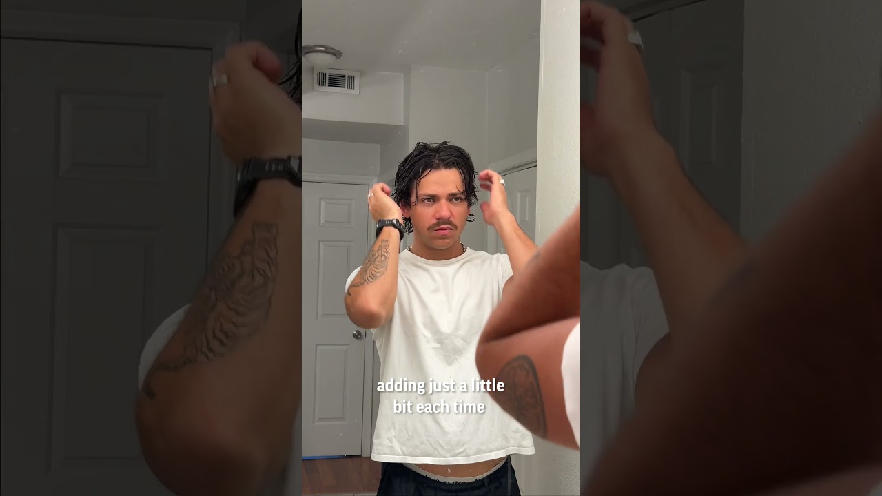 How to Get the Middle Part Messy Flow | American Crew Fiber Styling Tutorial