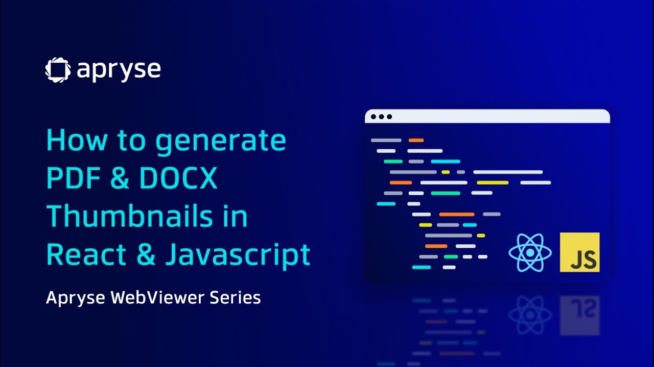 How to Generate PDF & DOCX Thumbnails in React and Javascript with Apryse WebViewer