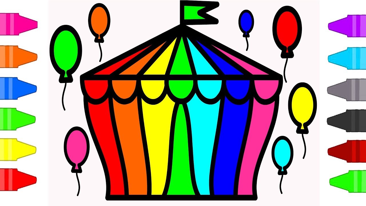 Circus Coloring Pages for Kids | Coloring Book for Children